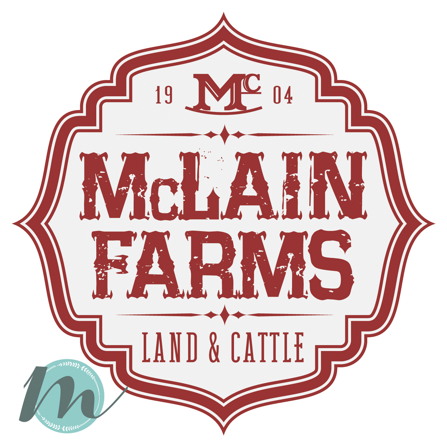 Land & Cattle, Farm Industry Logo Designs – Merely Madison Designs